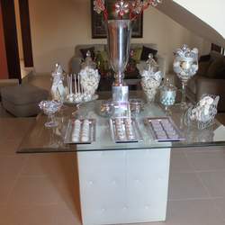 Silver & White / Birthday "Silver Dessert Table " | Catch My Party