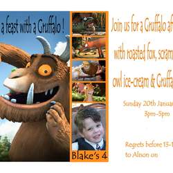 The Gruffalo / Birthday "I'M HAVING A FEAST WITH A GRUFFALO" | Catch My ...