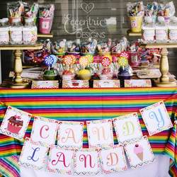 Candyland Inspired / Birthday "Princess Alley-Pooh's Rainbow Candyland ...