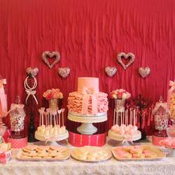Sweetheart / Birthday "SWEETHEART THEMED 1ST BIRTHDAY DESSERT TABLE ...