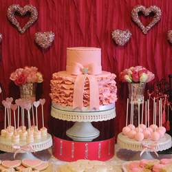 Sweetheart / Birthday "SWEETHEART THEMED 1ST BIRTHDAY DESSERT TABLE ...