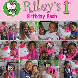 Hello Kitty / Birthday "Riley Turns 1!" | Catch My Party