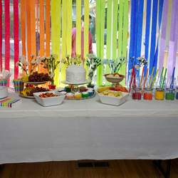 Rainbow Painting party / Birthday "Lucy's Rainbow Party" | Catch My Party