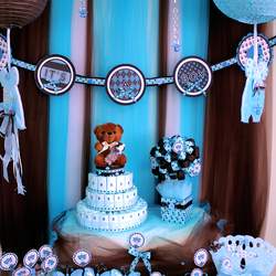 Brown & Blue Teddy Bear Theme / Baby Shower "Teddy Bears Galore ...