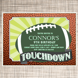 Sports- Football / Birthday "Touchdown" | Catch My Party