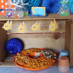 Goldfish / Birthday "O-FISH-Ally FIVE Goldfish Party" | Catch My Party