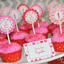 Valentines Day / Valentine's Day "CHEVRON AND HEART VALENTINE BIRTHDAY ...