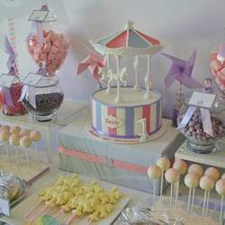 Carousel / Birthday "Teah's High Tea First Birthday" | Catch My Party