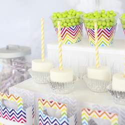 Chevron Rainbow / Birthday "Rachel's Rainbow Birthday Party" | Catch My ...