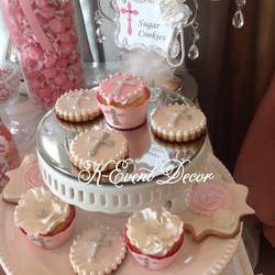 1st Communion pink & silver / 1st Communion "Communion" | Catch My Party