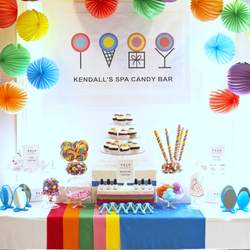 spa & candy / Birthday "Kendall's Spa Candy Bar Birthday" | Catch My Party
