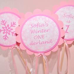 Snowflake 1st Birthday / Birthday "Winter One-Derland 1st Birthday ...