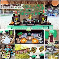 Jungle / Birthday "Jungle Themed 1st Birthday" | Catch My Party