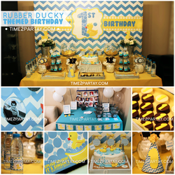 Rubber Duckies / Birthday "A Modern Rubber Ducky First Birthday ...