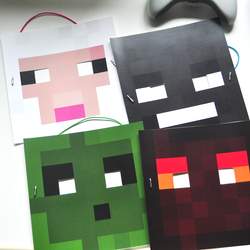 Minecraft / Birthday "K Minecraft party masks" | Catch My Party