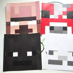 MInecraft masks mobs / Birthday "K Minecraft party" | Catch My Party
