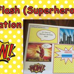 The Flash - Superhero / Birthday "The Flash Superhero Pool Party ...
