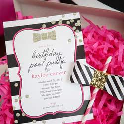 Pool Party / Birthday "A Glamorous Kate Spade Inspired Pool Party ...