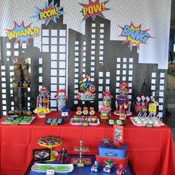 Superheroes / Birthday "{Superhero Comic Birthday}" | Catch My Party