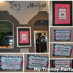 Zebra, pink and black / Birthday "Glamorous 40th Birthday " | Catch My ...