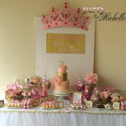 Princess / Baby Shower "Baby Shower Princess with Pink and Gold ...