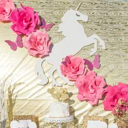 Unicorns / Birthday "Unicorn Love First Birthday " | Catch My Party