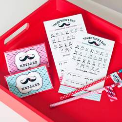 Mustache Valentine's Day Party / Valentine's Day "Mustache Valentine's ...