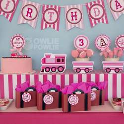 Trains / Birthday "Pink Choo Choo Train Birthday Party" | Catch My Party