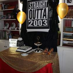 Pizza / Birthday "Straight Outta 2003 13th birthday party" | Catch My Party