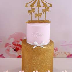 Floral Carousel / Birthday "Mia's Floral Carousel First Birthday ...