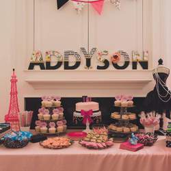 French / Parisian / Birthday "Addyson's 5th Sioree " | Catch My Party
