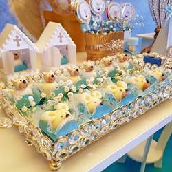 Teddy Bear / Baptism "Angel Teddy Bear Baptism Party" | Catch My Party