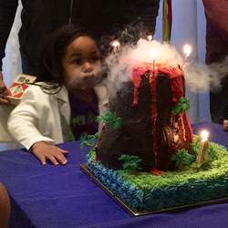 Science Party / Birthday "Gracyn’s Volcano Science Fair Party" | Catch ...