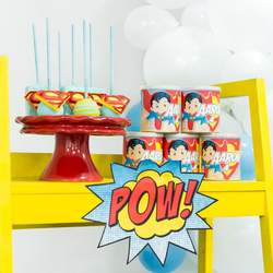 Superman / Birthday "Super Aaron Turns 4" | Catch My Party