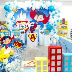 Superman / Birthday "Super Aaron Turns 4" | Catch My Party