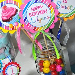 Rainbow Candy Sweets / Birthday "Candy Sweet Shoppe" | Catch My Party
