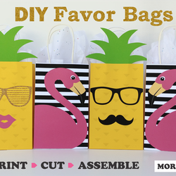 Tropical Party Theme- Flamingo & Pineapple Party / Birthday "Flamingo ...