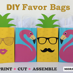 Tropical Party Theme- Flamingo & Pineapple Party / Birthday "Flamingo ...