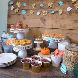 Fall Theme / Breakfast Bar "Rustic Fall Breakfast Bar" | Catch My Party