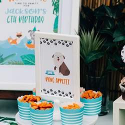 Dogs / Puppies / Birthday "Bow Wow Luau // Tropical Puppy Party ...
