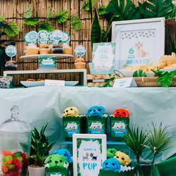 Dogs / Puppies / Birthday "Bow Wow Luau // Tropical Puppy Party ...