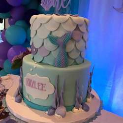Mermaid, Under-the-Sea / Birthday "Kaylee's 1st Birthday Shellabration ...