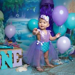 Mermaid, Under-the-Sea / Birthday "Kaylee's 1st Birthday Shellabration ...