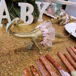 Dinosaur for girl / Baby Shower "Baby Saurus Shower" | Catch My Party