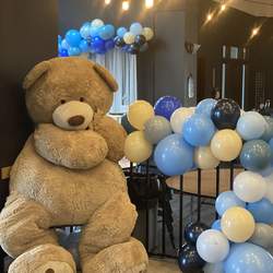 Teddy Bear, Hues of Blue, Vintage, Rustic, Baby Shower / Baby Shower ...