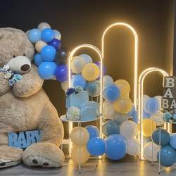 Teddy Bear, Hues of Blue, Vintage, Rustic, Baby Shower / Baby Shower ...