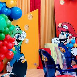 Super Mario Bros / Baby Shower "Super Mario & Luigi Twin Baby Shower ...