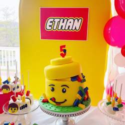 Lego / Birthday "Ethan’s Lego 5th Birthday Party" | Catch My Party