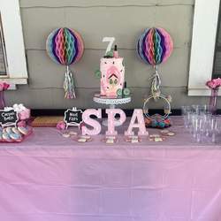 Spa / Birthday "MA's Spa-Tacular Seventh Birthday Party!" | Catch My Party