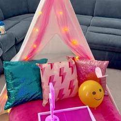 Preppy / Birthday "Sleepover teepee party" | Catch My Party